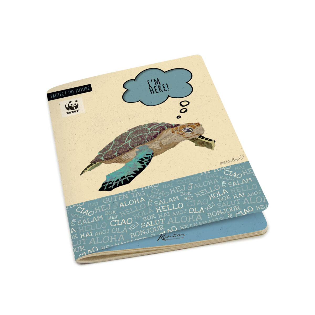Quaderno A5 Tartaruga Marina – Kartos per WWF