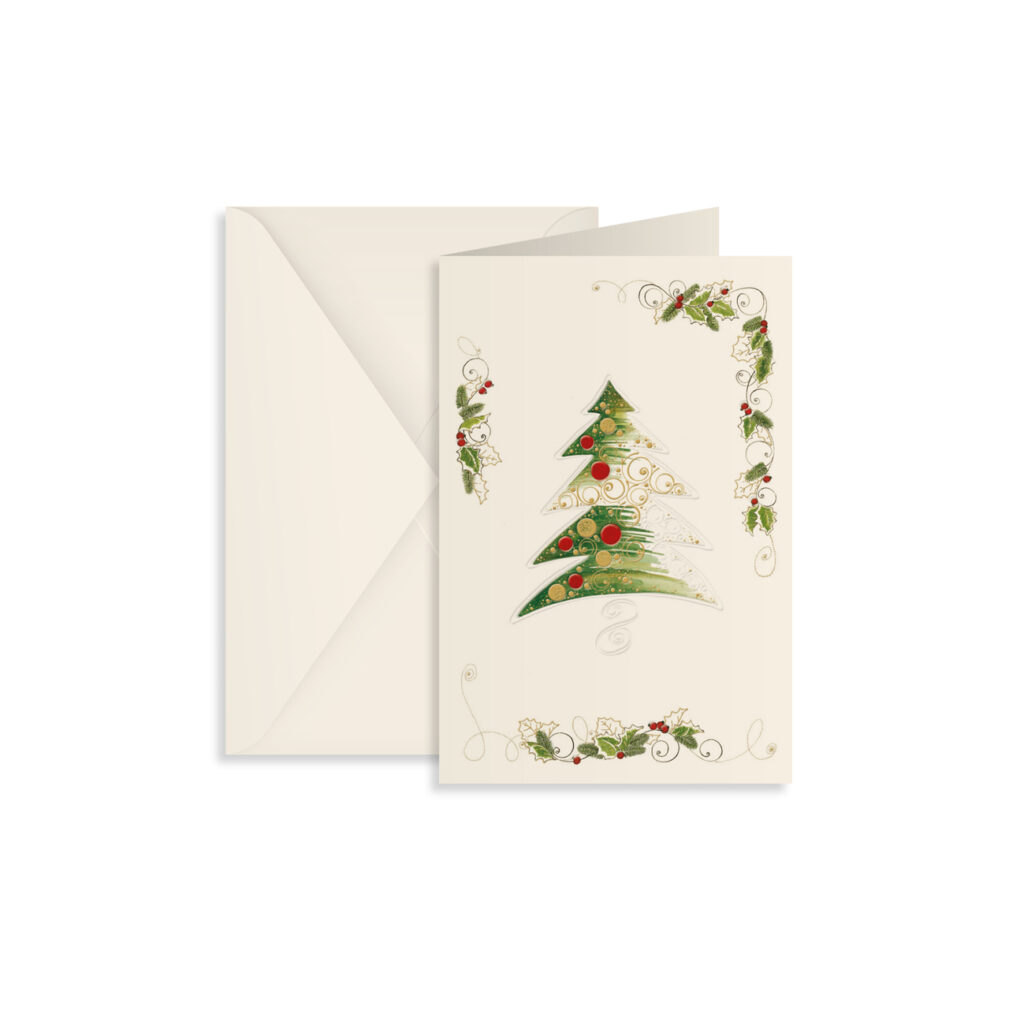 Biglietto Auguri Natale Albero Elegante – Kartos per WWF