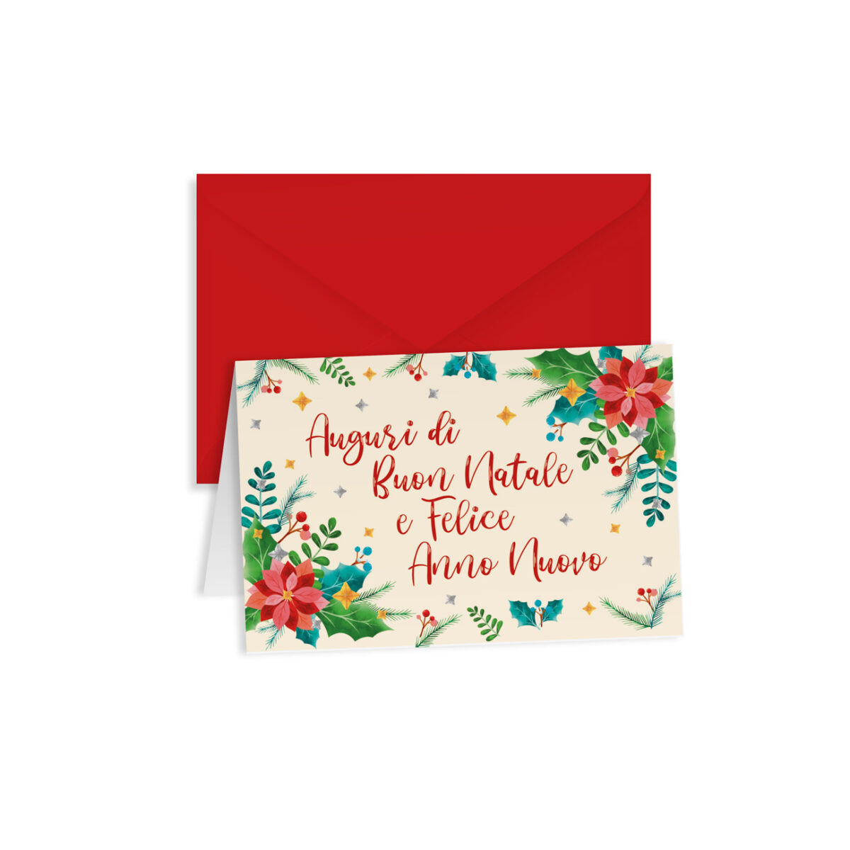 Biglietto Auguri Natale Fiori Natalizi – Kartos per WWF