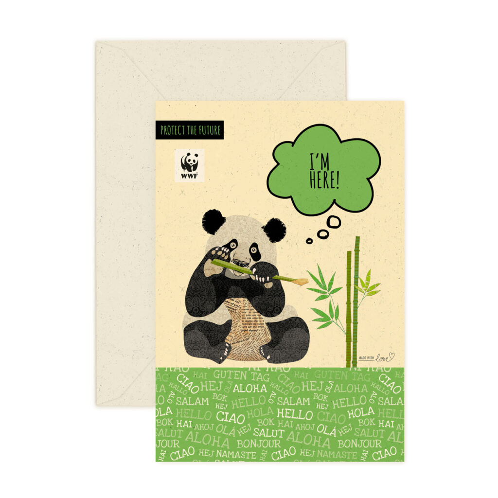Biglietto d’Auguri Panda – Kartos per WWF